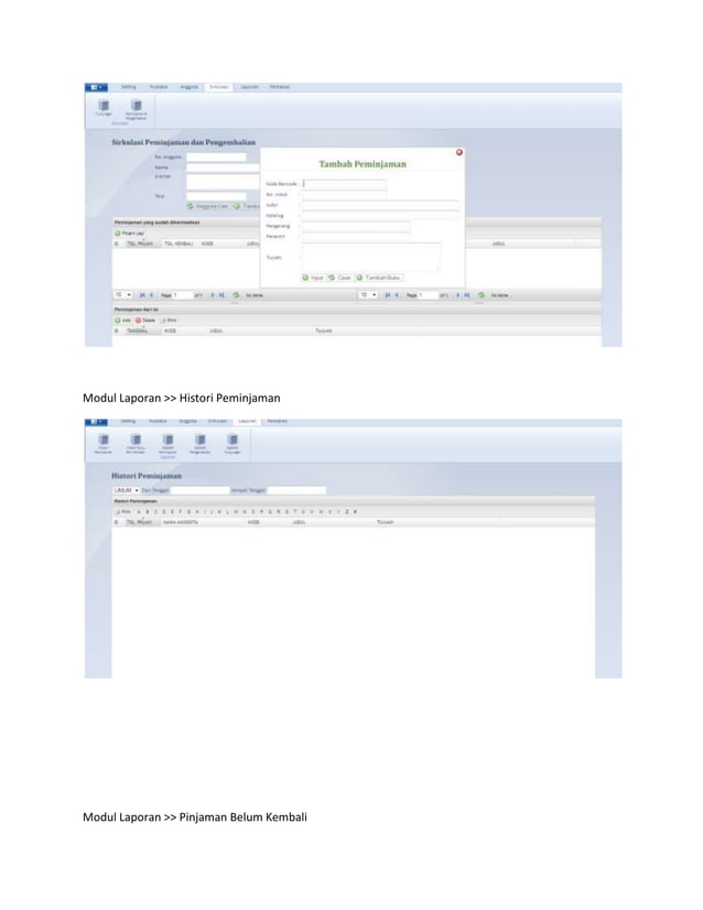 Aplikasi perpustakaan berbasis web | DOCX