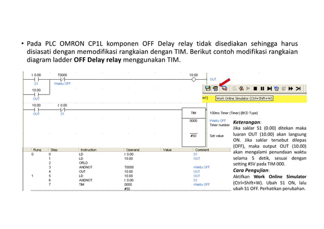 Aplikasi plc timer counter pada produk omron | PDF