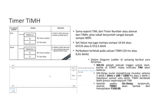 Aplikasi plc timer counter pada produk omron | PDF