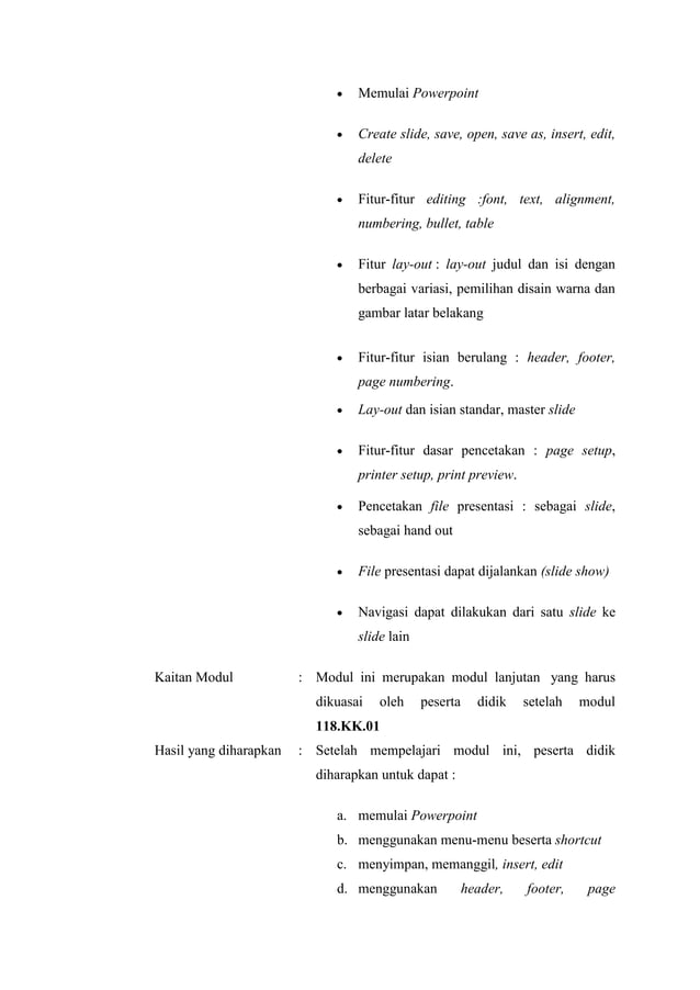 Aplikasi presentasi | DOCX