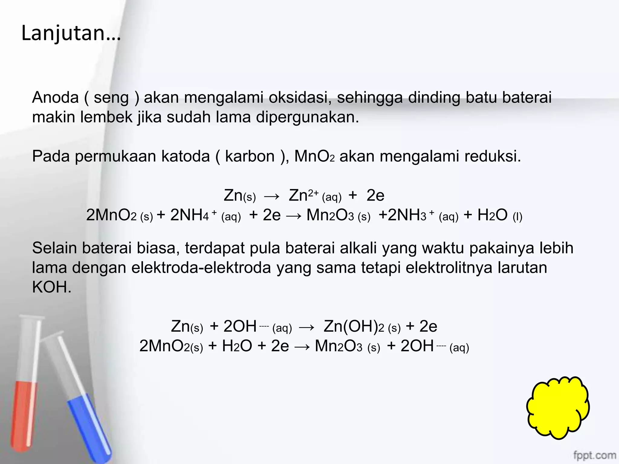 Aplikasi sel volta & sel elektrolisis new | PPT