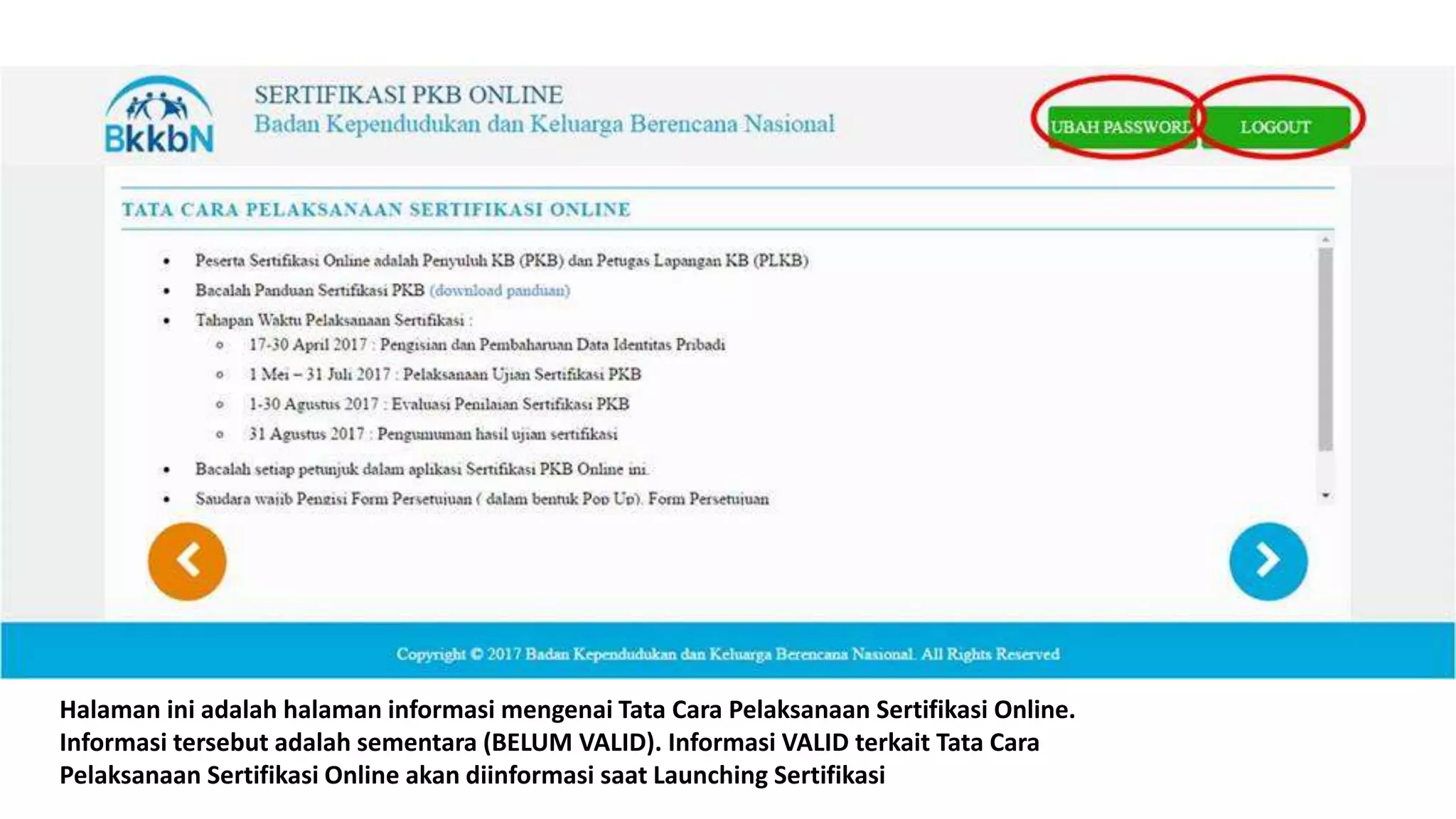 Penjelasan Penggunaan Aplikasi sertifikasi PKB/PLKB 2017 | PPTX