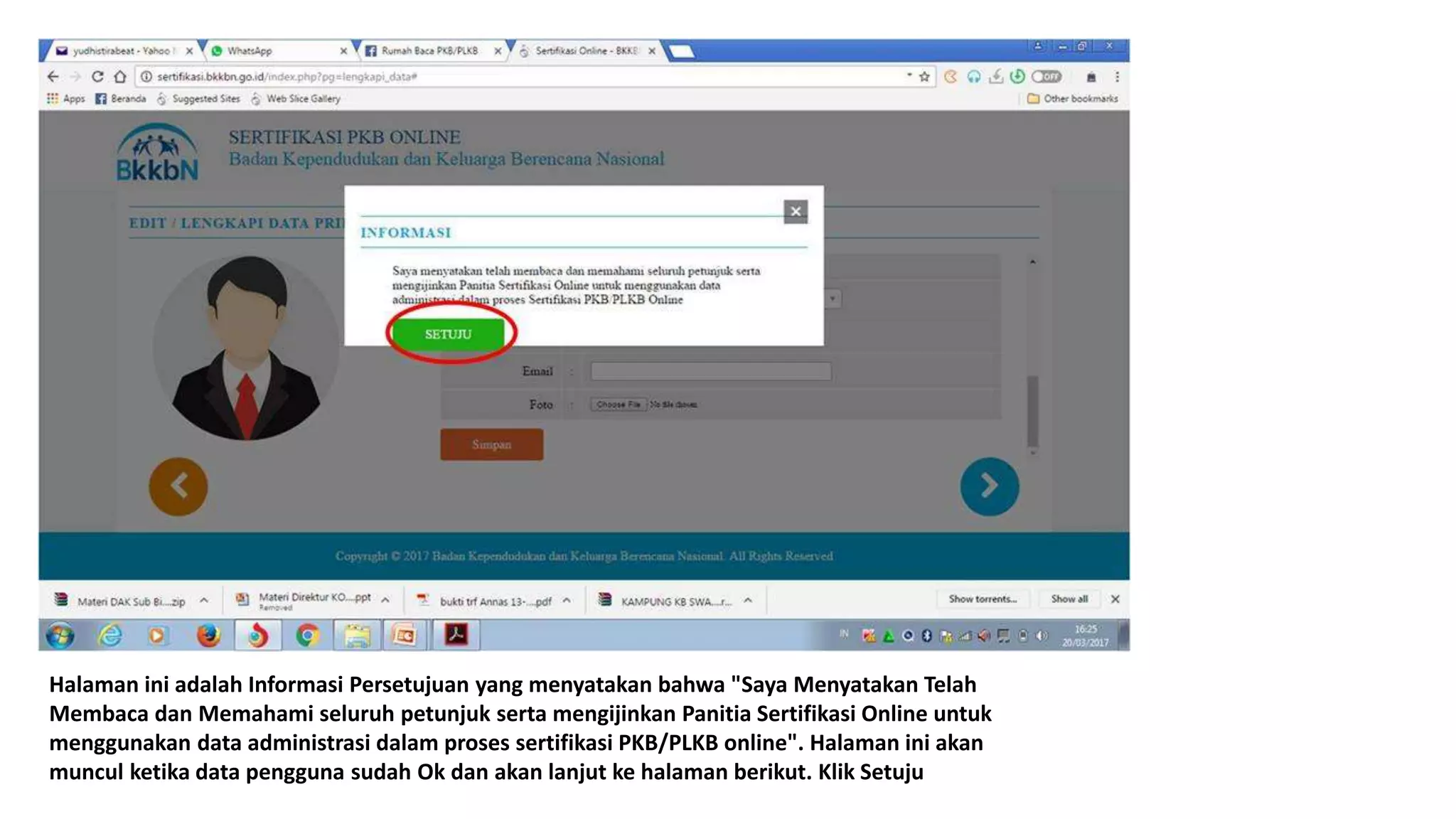 Penjelasan Penggunaan Aplikasi sertifikasi PKB/PLKB 2017 | PPTX