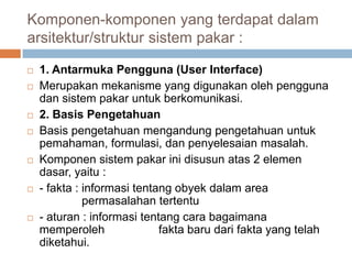 Aplikasi sistem pakar | PPTX