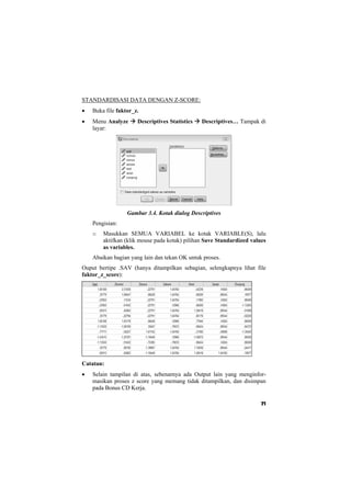 Aplikasi spss pada statistik multivariat | PDF