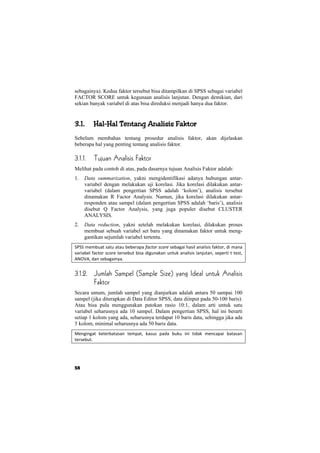 Aplikasi spss pada statistik multivariat | PDF