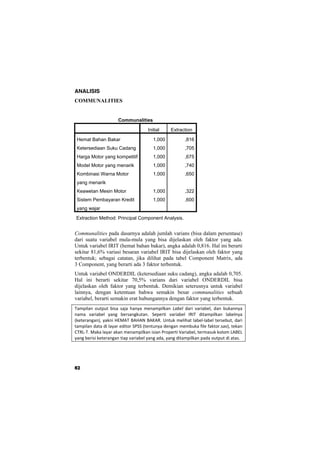 Aplikasi spss pada statistik multivariat | PDF