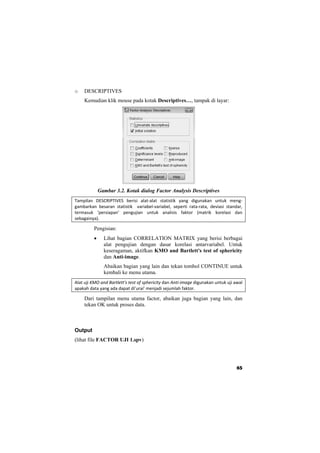 Aplikasi spss pada statistik multivariat | PDF