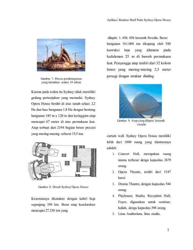 Aplikasi struktur shell pada sydney opera house converted | DOCX