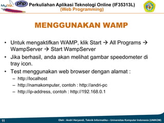 Aplikasi teknologi online | PDF