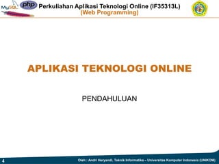 Aplikasi teknologi online | PDF