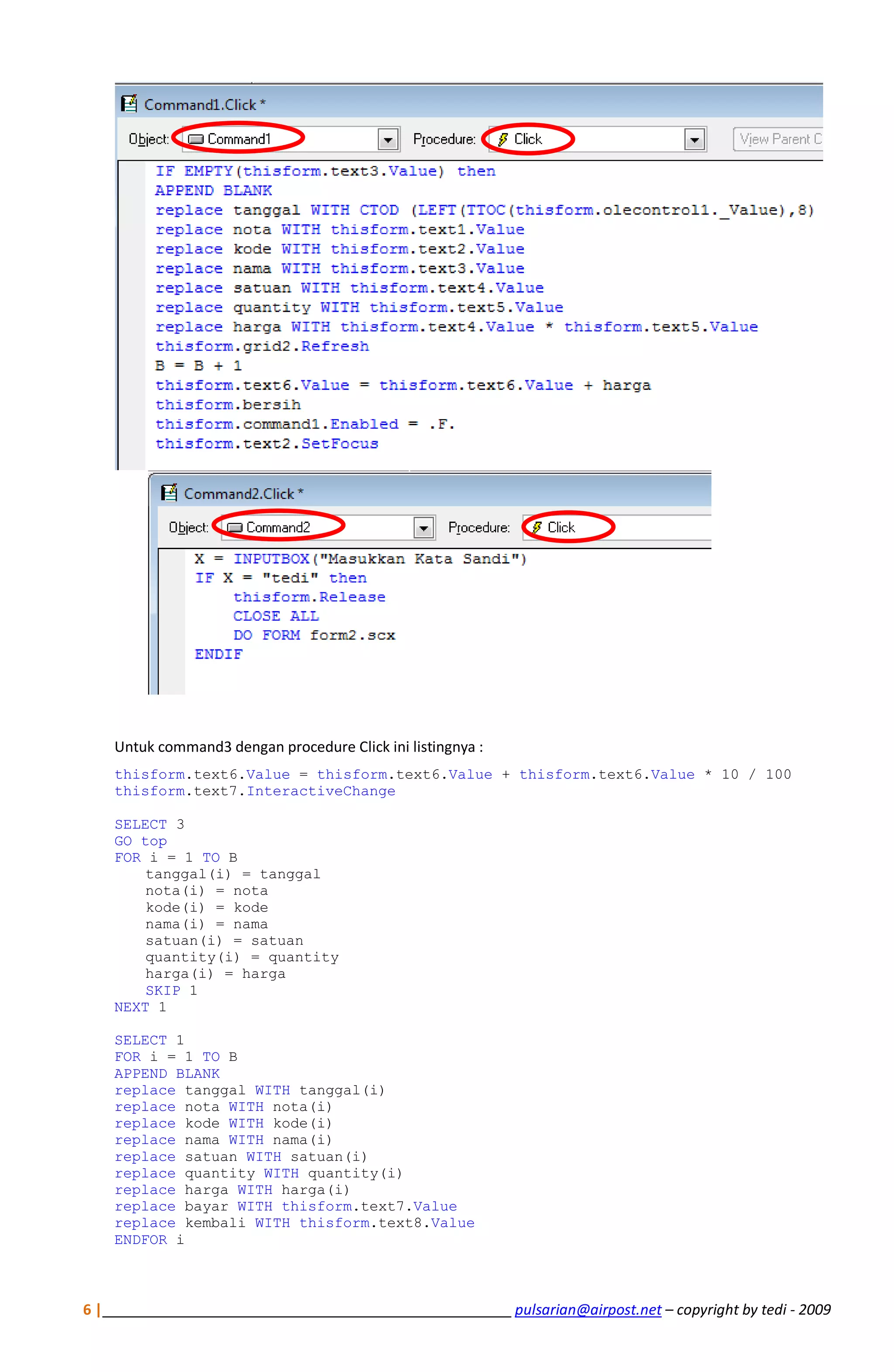 Aplikasitoko foxpro | PDF