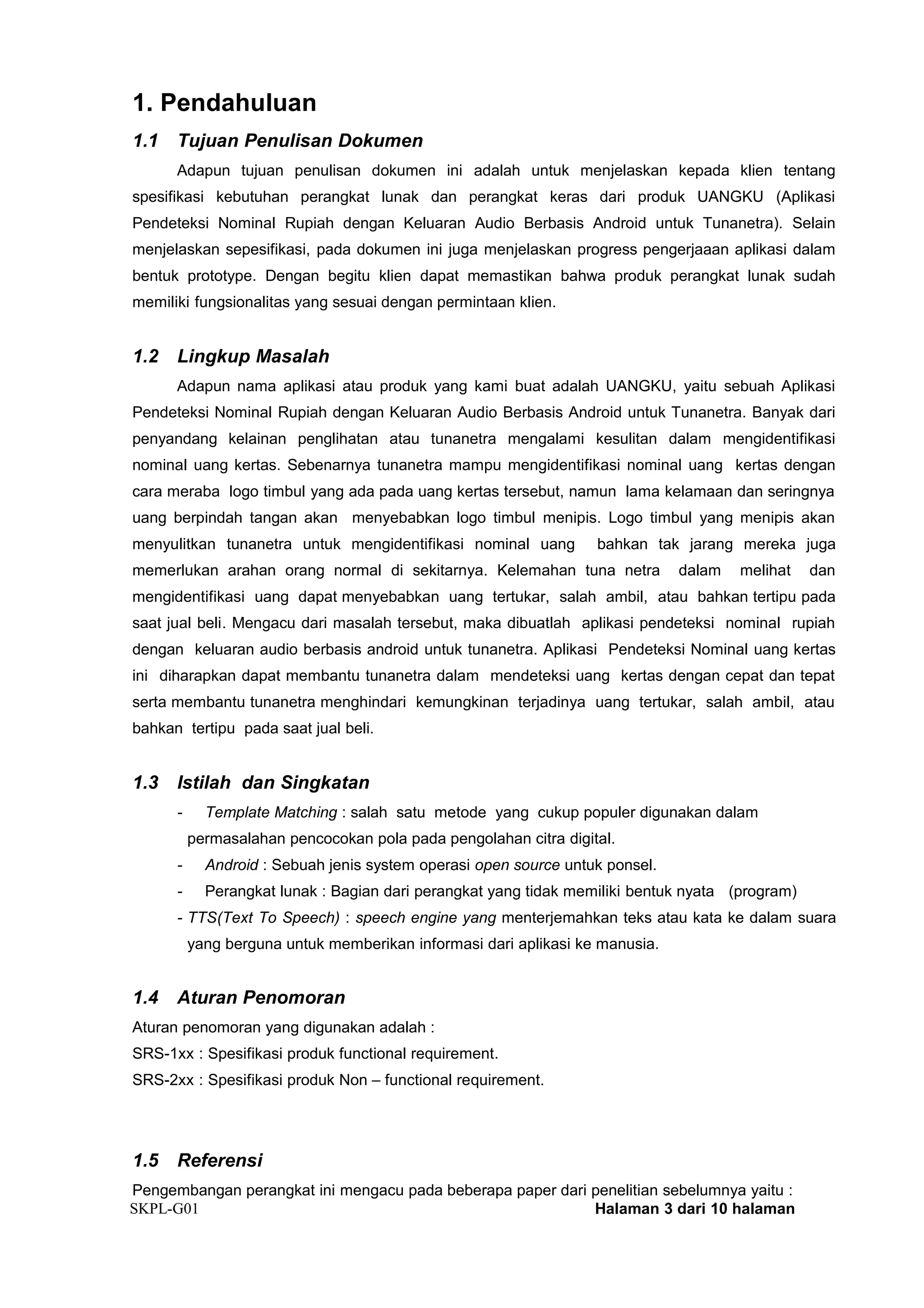 Aplikasi untuk tuna netra | PDF