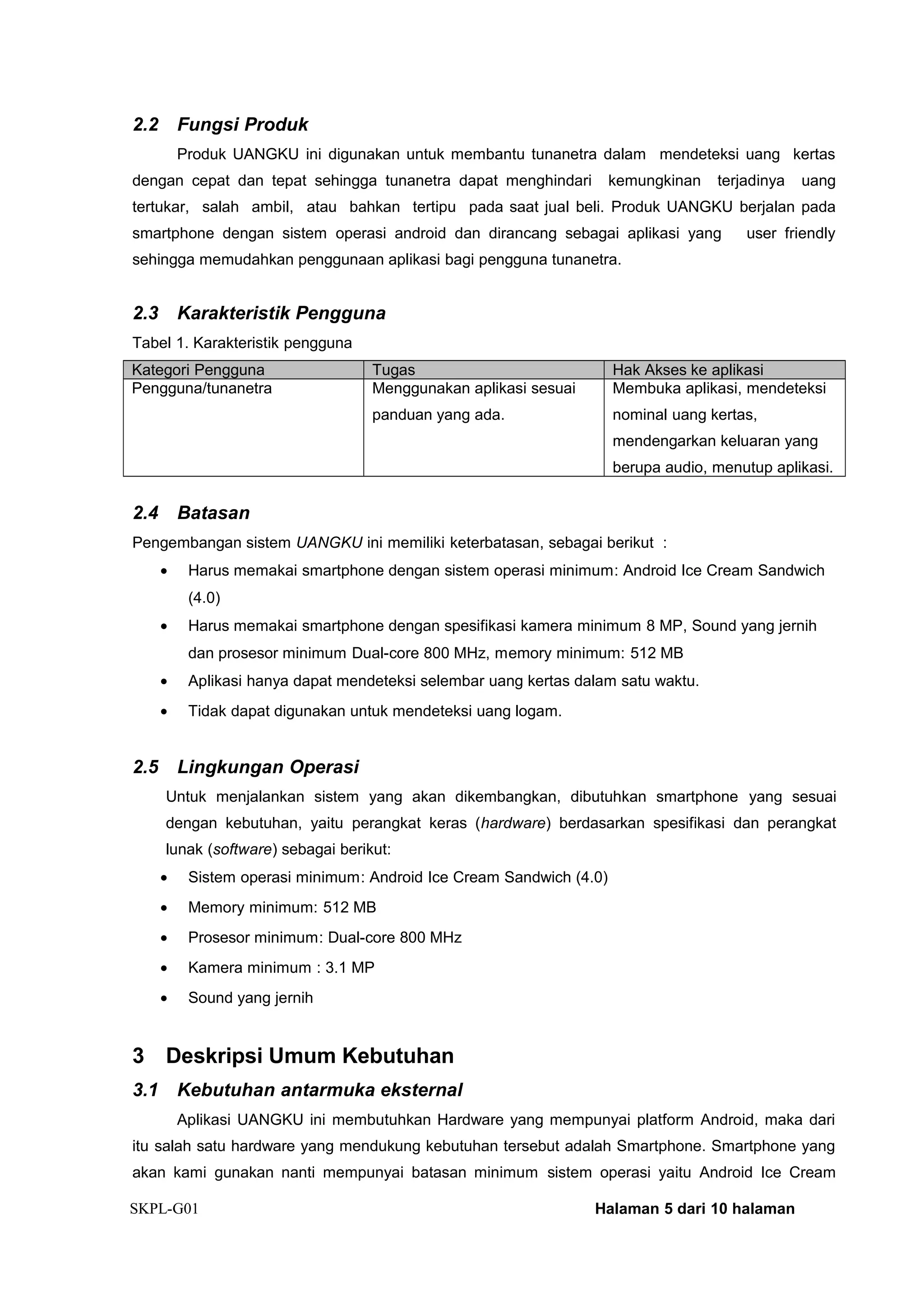 Aplikasi untuk tuna netra | PDF