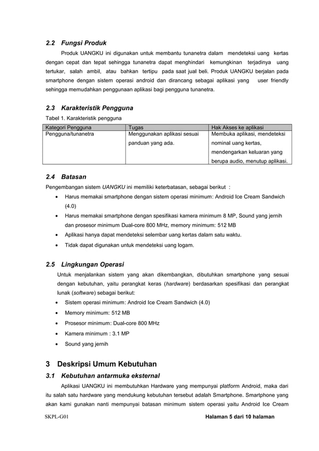 Aplikasi untuk tuna netra | PDF