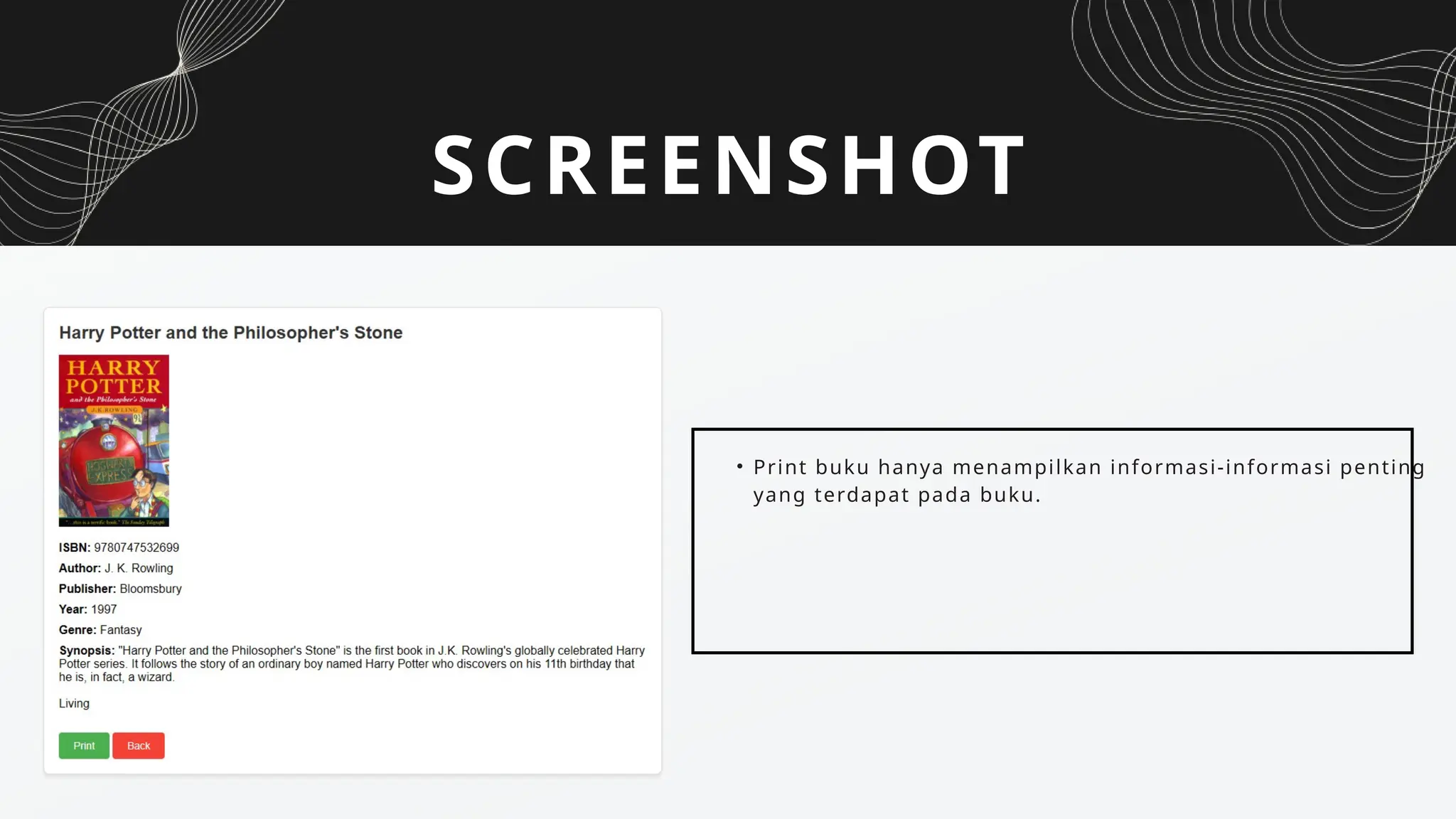 Aplikasi web perpustakaan bernama X-Library | PPTX