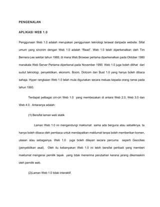 Aplikasi web full 1 | DOC