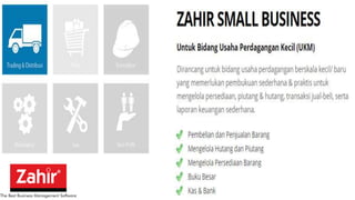 Aplikasi Komputer zahir Accounting Software | PPT