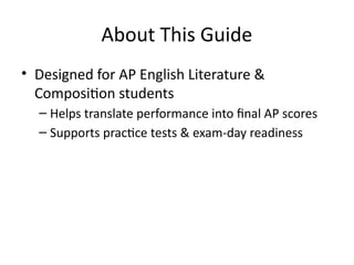 AP English Literature Score Calculator & Comprehensive Study Guide | PPTX
