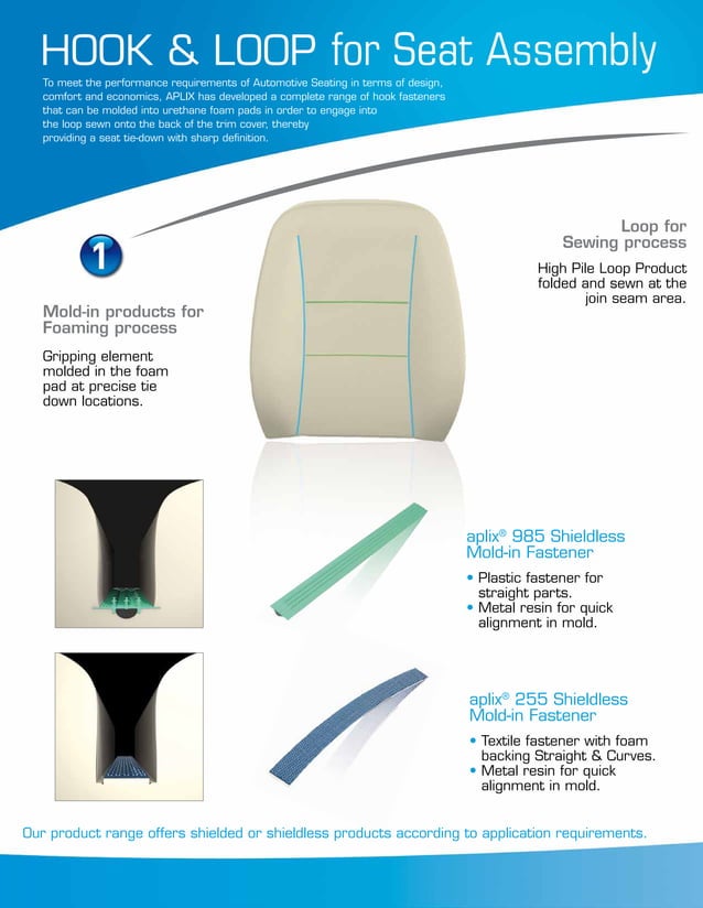 Aplix Seat Assembly Brochure Us 0110 | PDF