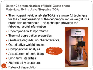 Apllication of tga | PPT