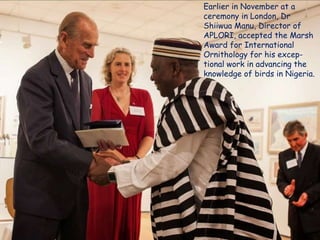 APLORI Nigeria AP Leventis Lecture | PPTX