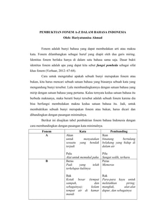 Pembuktian Fonem | DOC