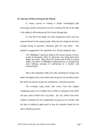 A plot analysis of the gift of the magi | PDF