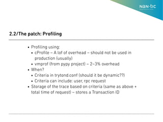 Application Performance Monitoring in Tryton | PDF | Databases | Computer Software and Applications