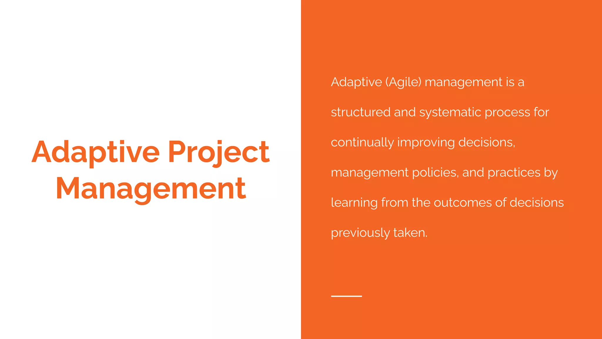 Adaptive Project Management | PDF