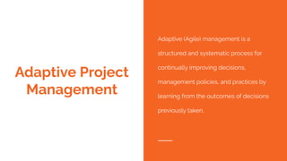 Adaptive Project Management | PDF