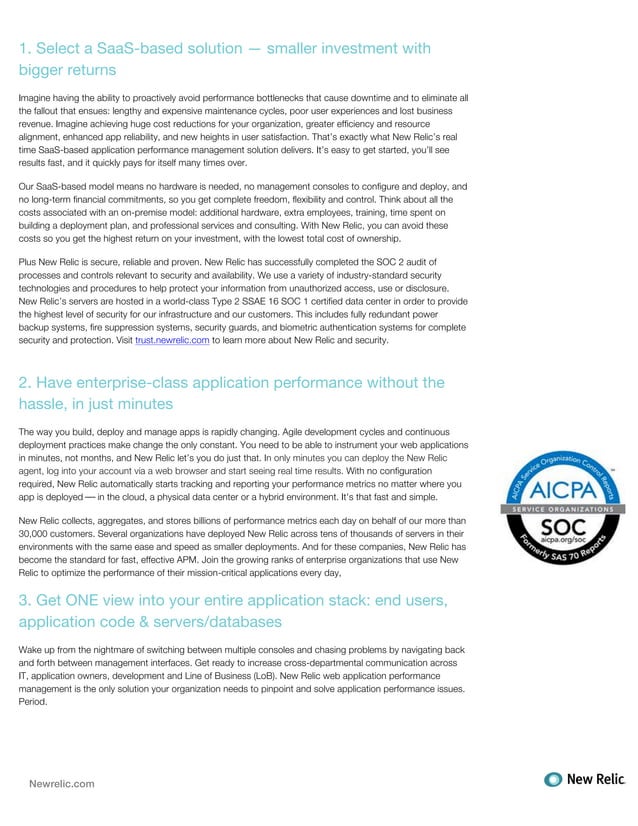 APM for Enterprise WhitePaper from New Relic | PDF | Computer Software and Applications | Computing