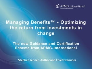 Managing benefits | PPT