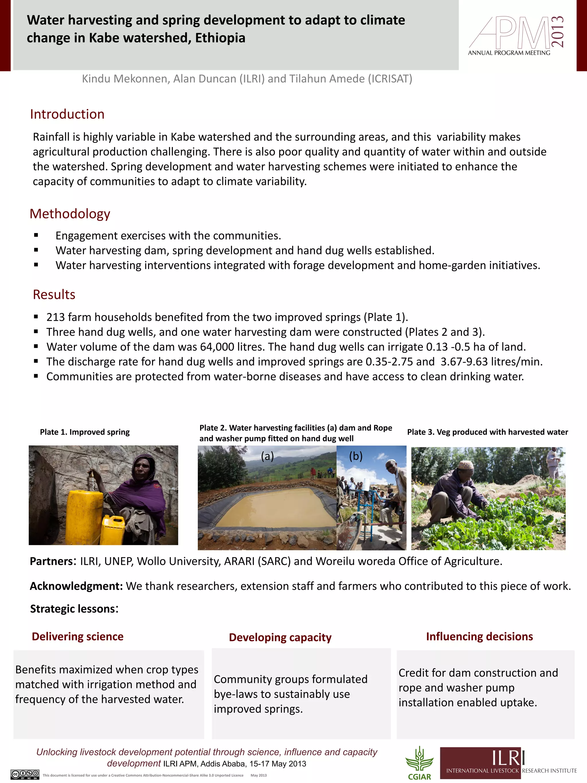 Water harvesting and spring development to adapt to climate change in ...