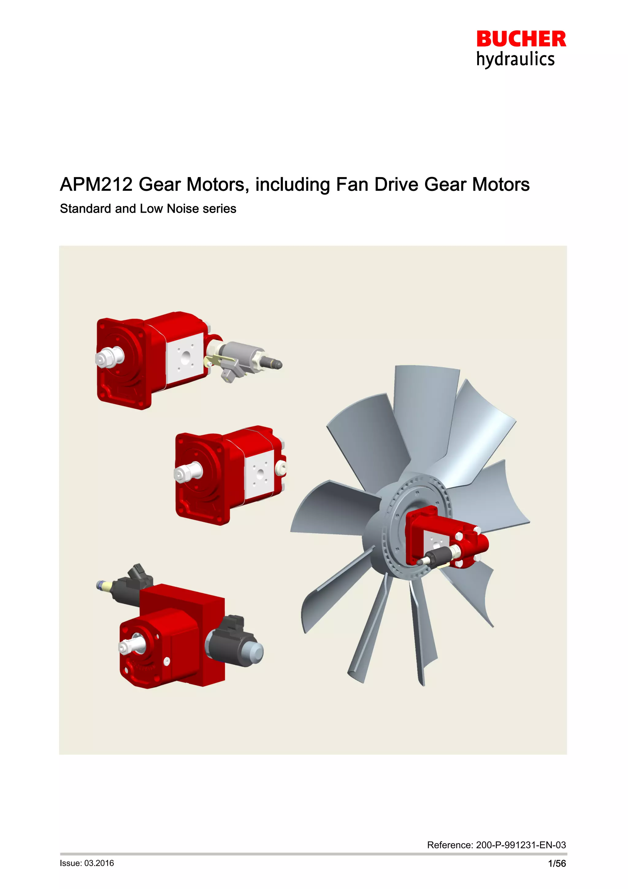 Гидромоторы серии Apm212 Bucher Hydraulics | PDF