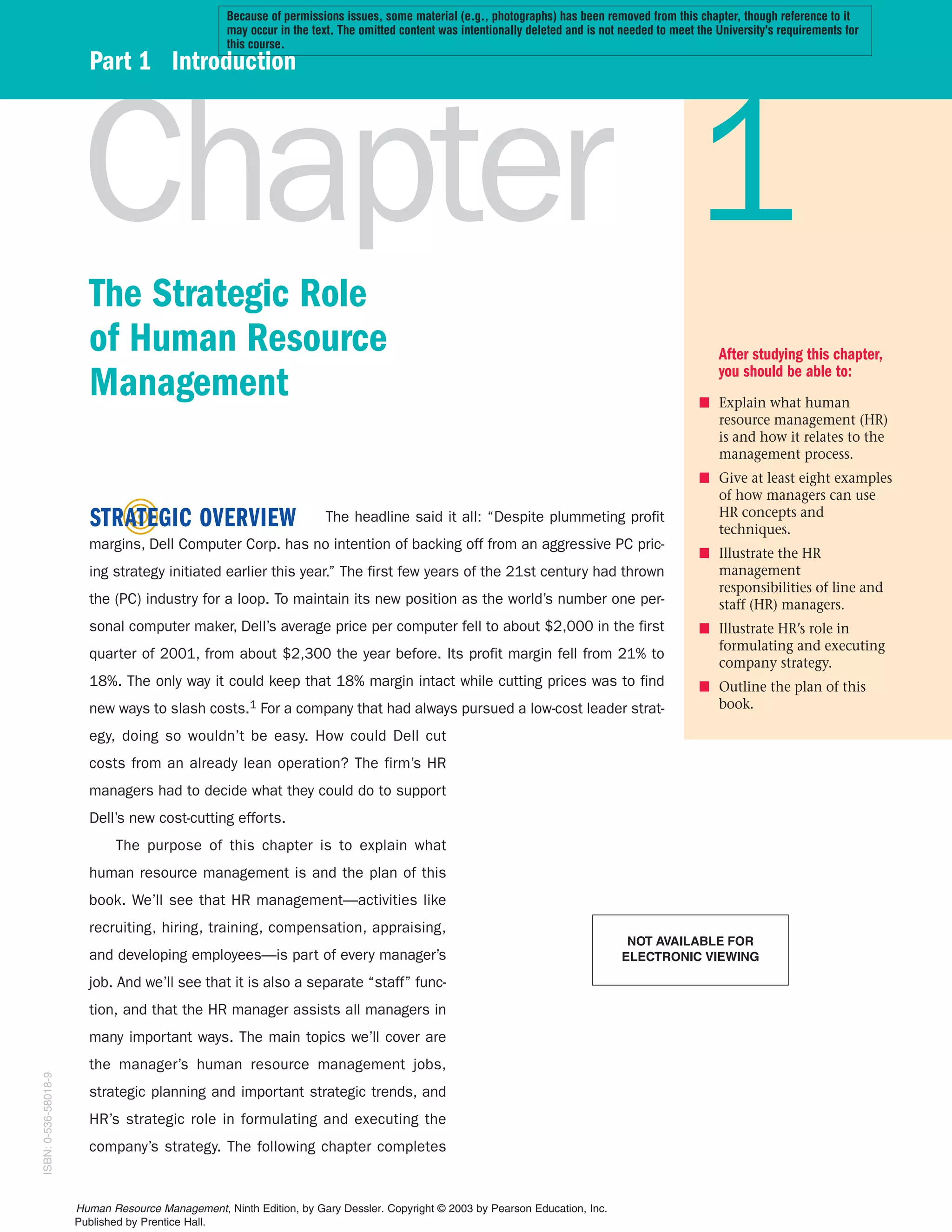 hrm Apm351 ch01 | PDF