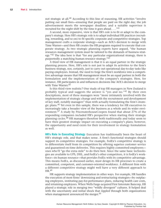 hrm Apm351 ch01 | PDF