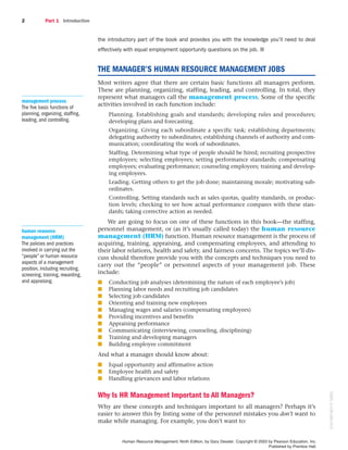 hrm Apm351 ch01 | PDF