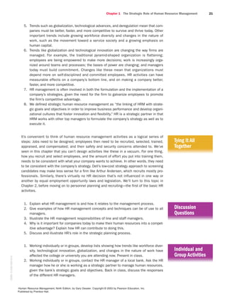 hrm Apm351 ch01 | PDF