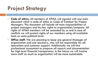APMA Capacity Building project | PPT