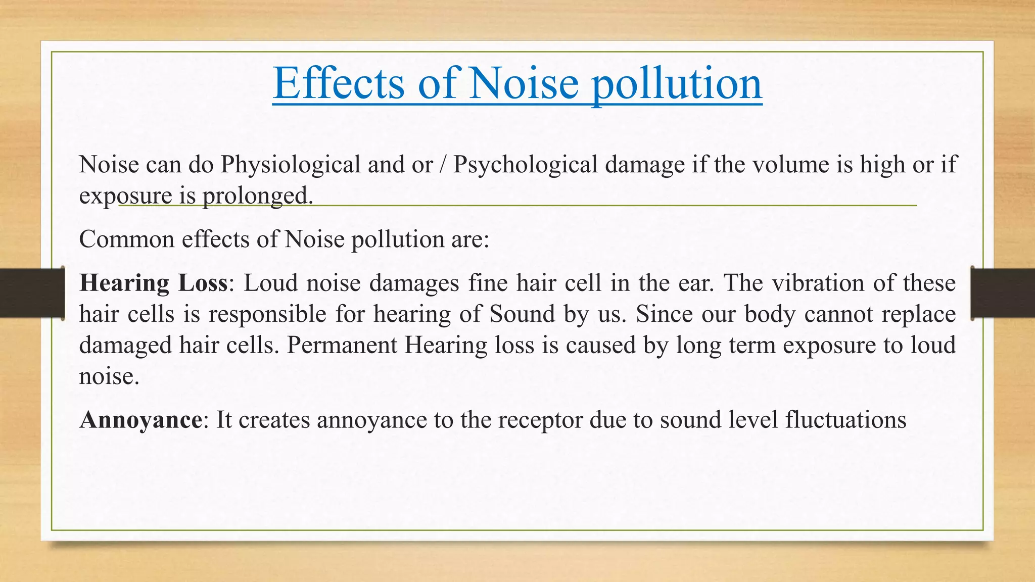 Noise Pollution | PPT