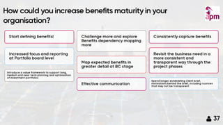 APM Prioritise your portfolio using benefits management framework. | PPT