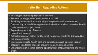 Cities Alliance Approach to Slum Upgrading | PPT