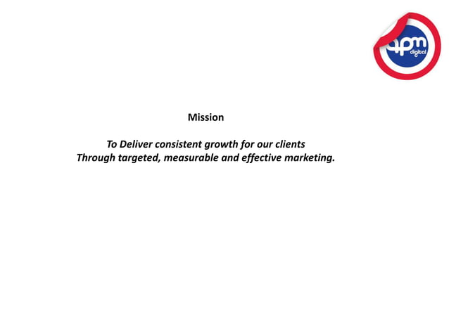 Apm Digital Case Study | PPTX