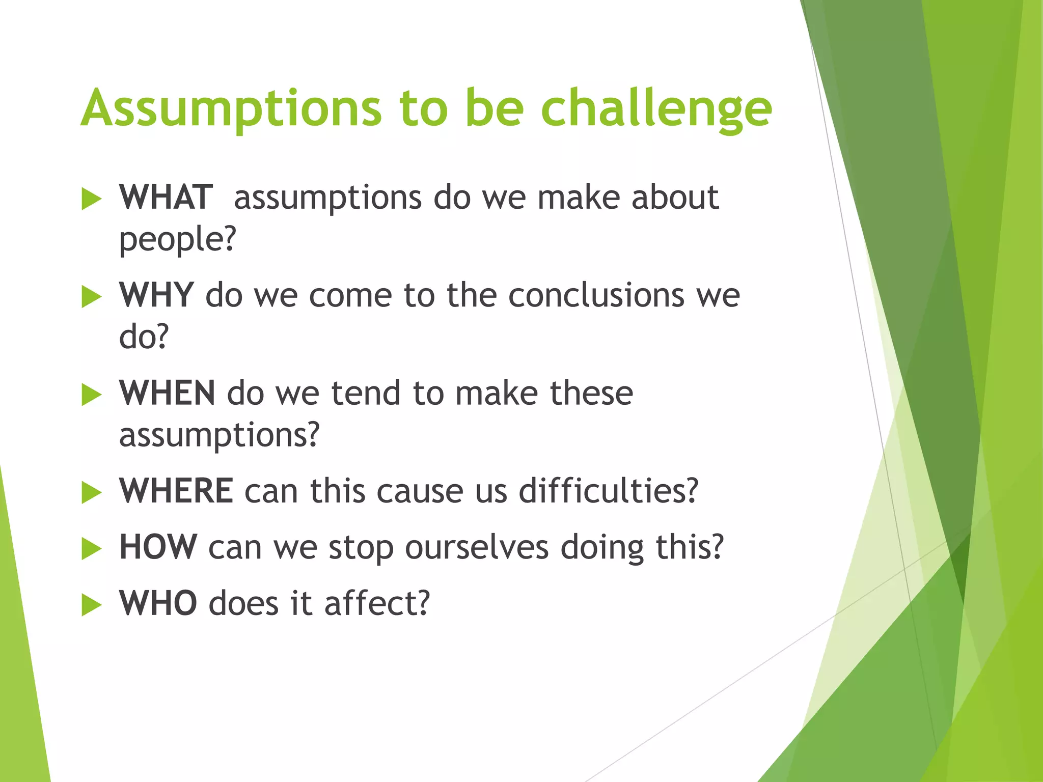 Diversity and inclusion: Challenging the stereotype | PPTX