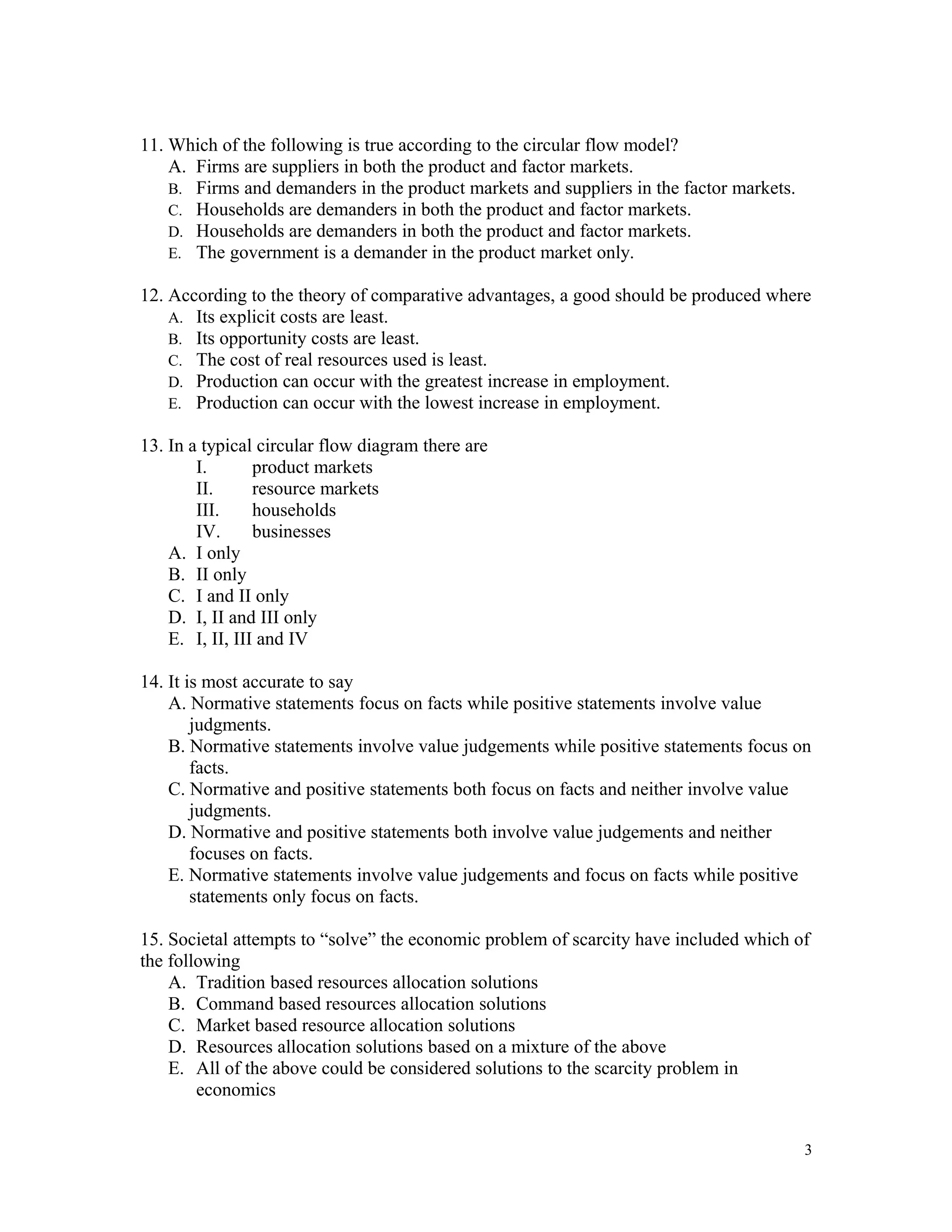 Ap micro unit_1_practice_questions | DOC | Business | Business and Finance