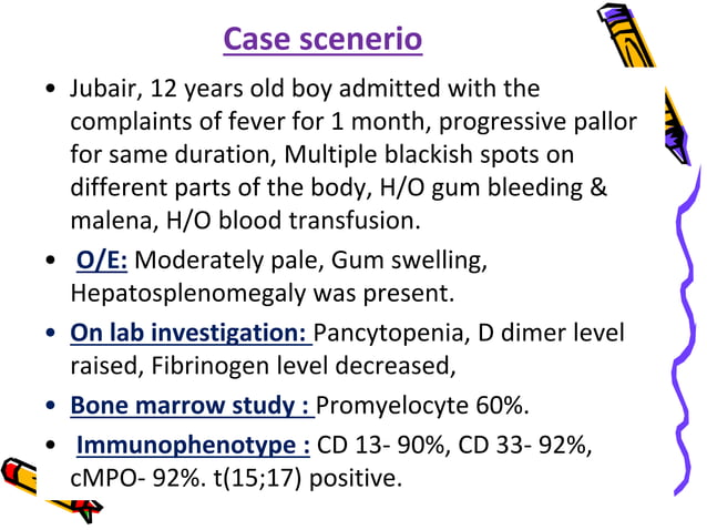 Acute Promyelocytic Leukaemia | PPTX | Blood Disorders | Diseases and ...