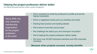 An Introduction to APM Membership webinar | PDF | Education