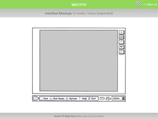 WeOnTV Interface Mockups | PPS