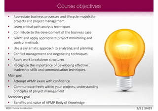 APMP: The APM Project Management Qualification | PPT